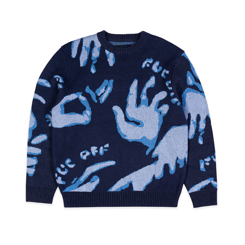 【楽天市場】FUC(Fack Up Clothes) ニット セーター トップス ブルー M-Lサイズ メンズ FUC OFF KNIT -BLUE-：E.S.P.