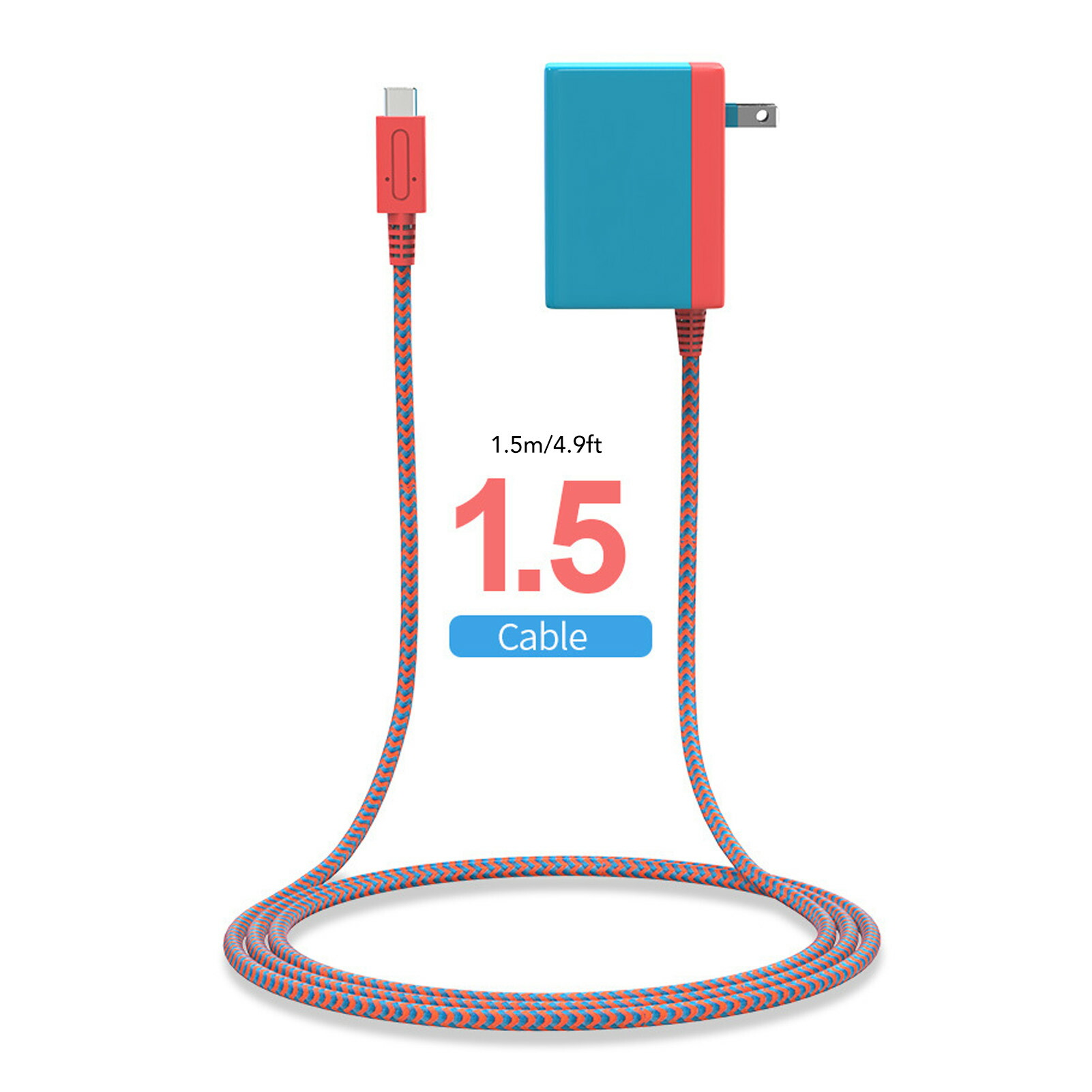 【楽天市場】Switch用ゲームコンソール充電器 39W 15V 2.6A急速充電 インテリジェントチップ付きマルチ保護 長さ1.5M 4.9フィート スマートフォン タブレット ラップトップ ...