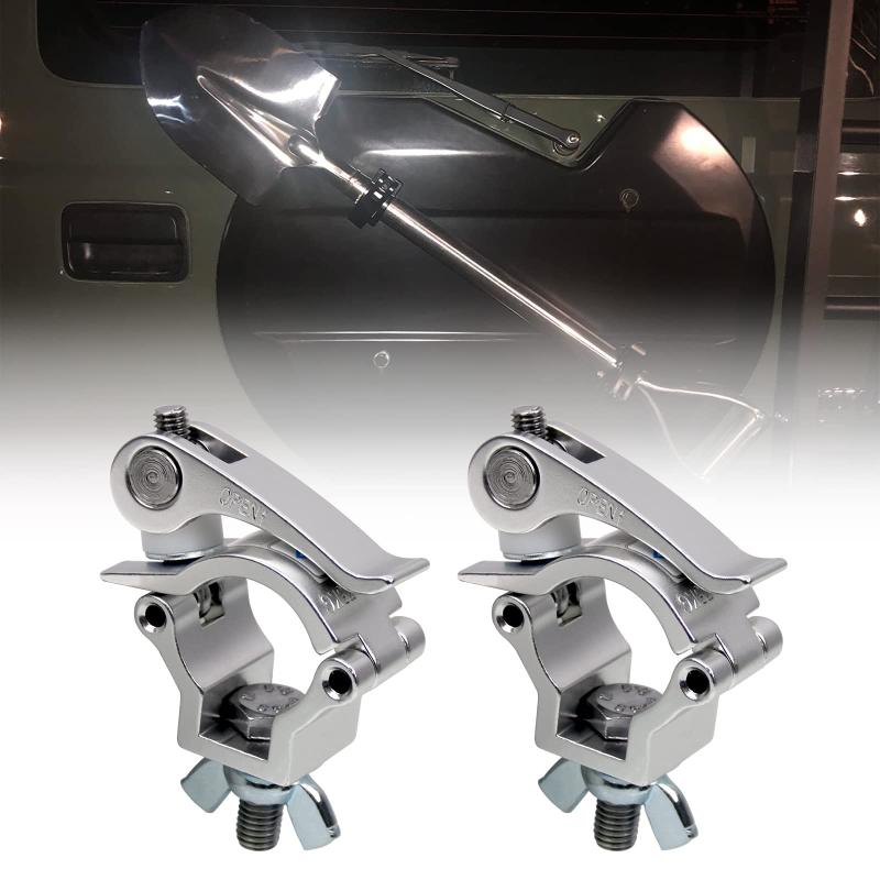 【楽天市場】Kiload スコップホルダー 汎用 固定4WD オフロード クロカン 背面 取り付け シルバー 2個セット：バランスケア 楽天市場店