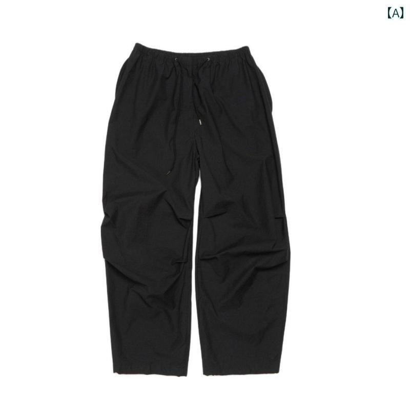 【楽天市場】パラシュートオーバーオール パンツ ズボン アンブレラ メンズ レディース ゆったり 軽量 コットン カップル シンプル おしゃれ ...