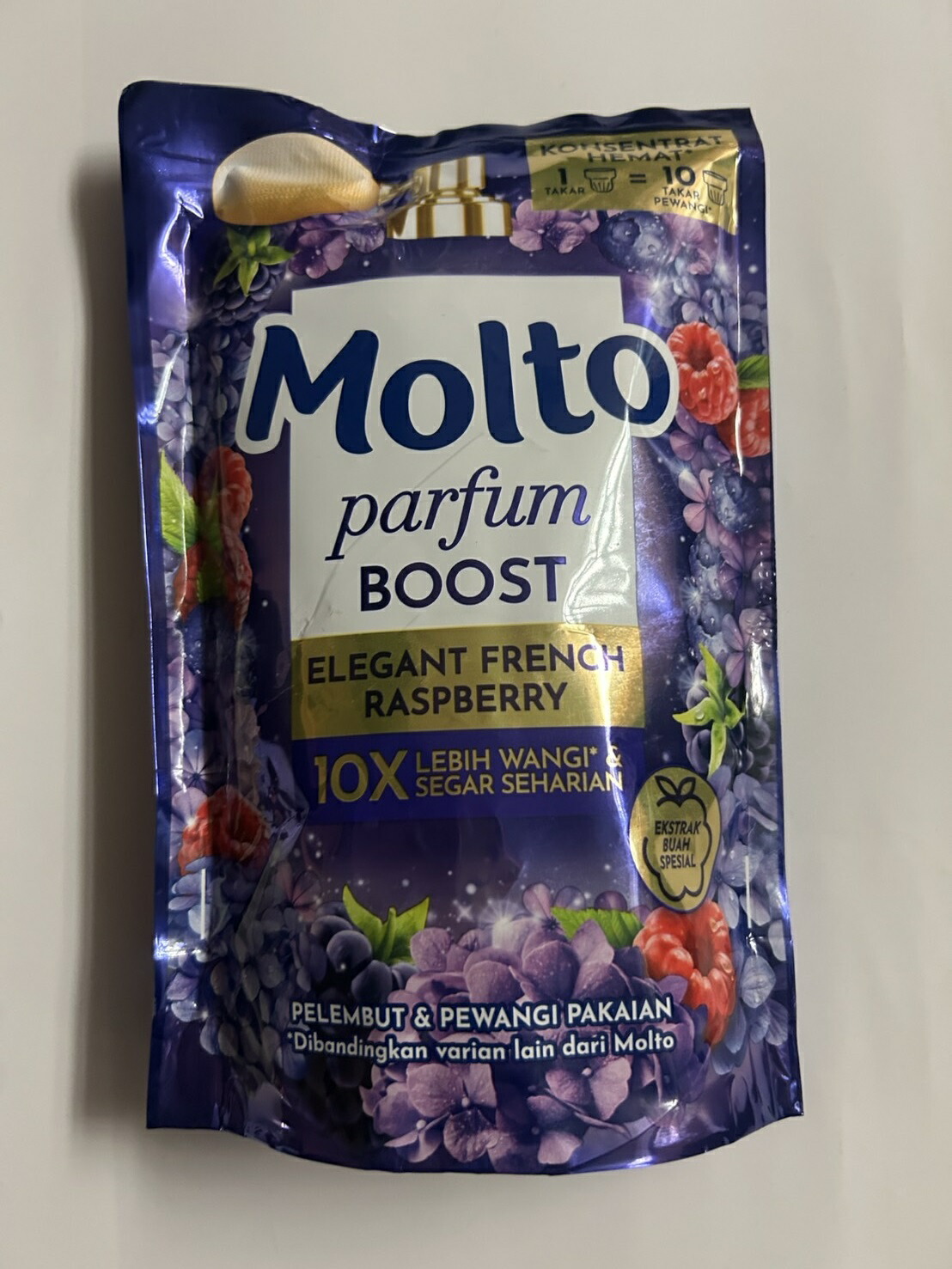 【楽天市場】在庫一掃セール！！ インドネシア・バリ島の柔軟剤 molto PARFUM BOOST ELEGANT FRENCH RASPBERRY(モルパルファムブーストエレガントフレンチ ...