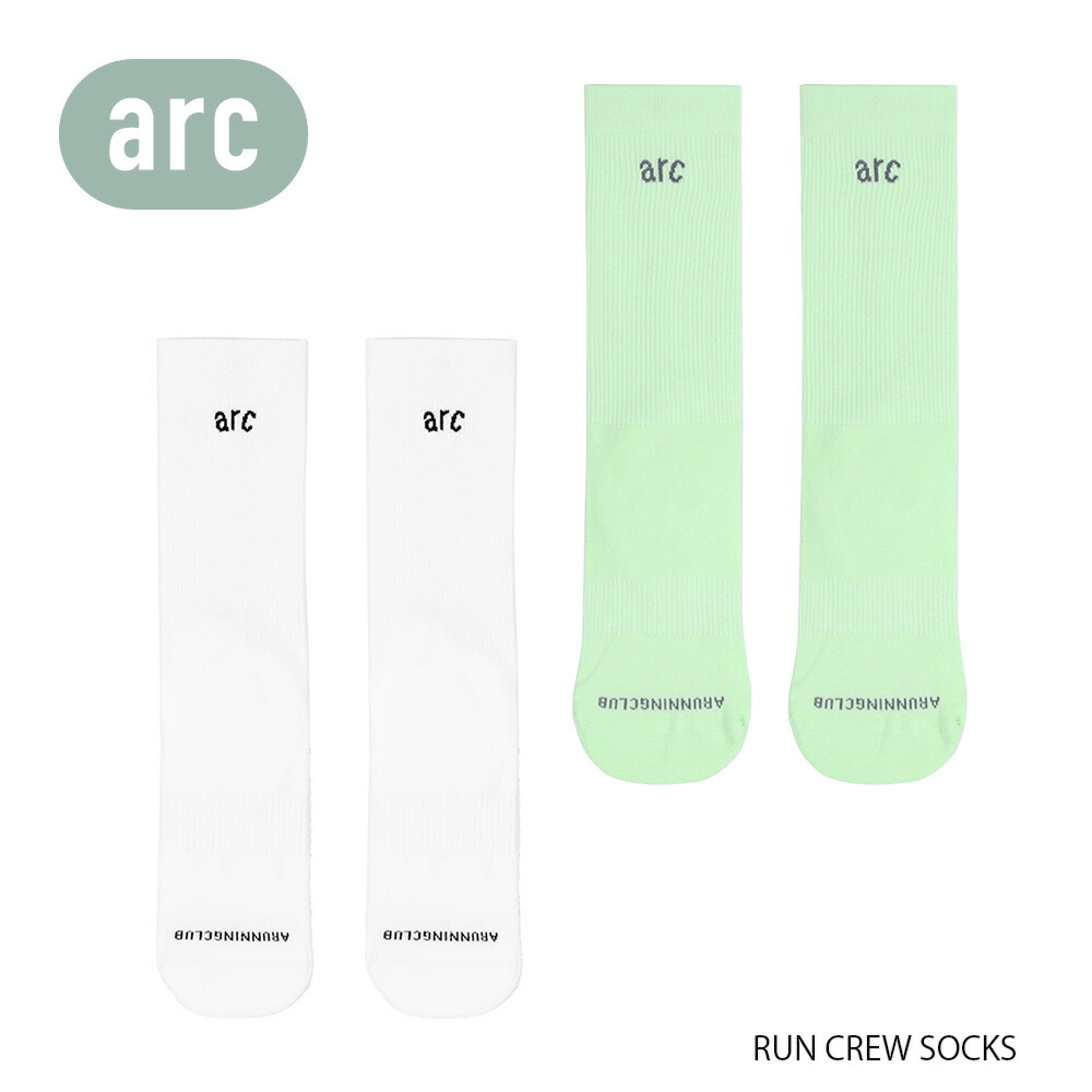 【楽天市場】ARC エーアールシー RUN CREW SOCKS ラン クルーソックス 25秋冬 AR-028 メンズ 靴下 クルー丈 ...