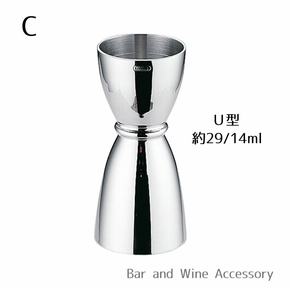 【楽天市場】ユキワ U型メジャーカップ C 目盛無 03301010 UK バー用品：Bar and Wine Accessory
