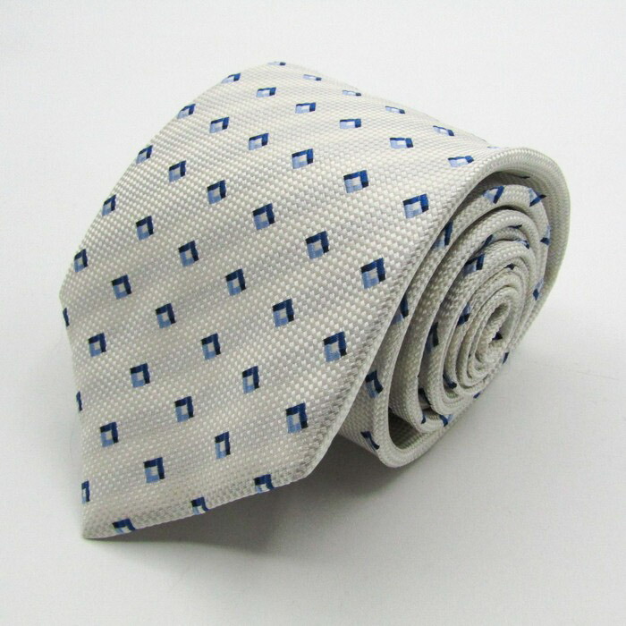 【楽天市場】JOHN PEARSE ジョンピアース ブランド ネクタイ シルク 小紋柄 チェック柄 PO メンズ ホワイト 【中古】：barce