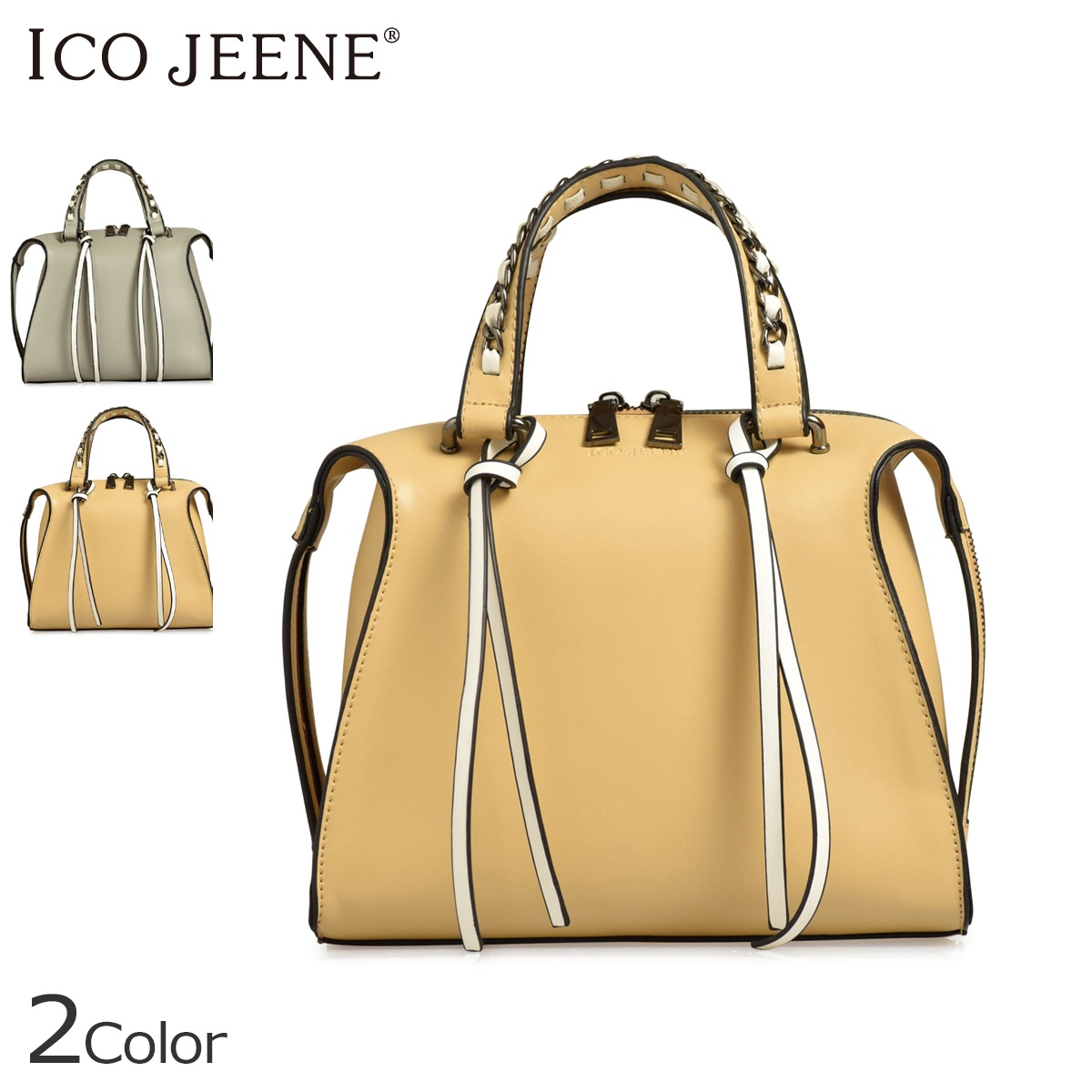 【楽天市場】イコジーニ バッグ レディース 本革 ハンドバッグ 2way ICO JEENE フェイクレザー カバン 贈り物 プレゼント：バル ...