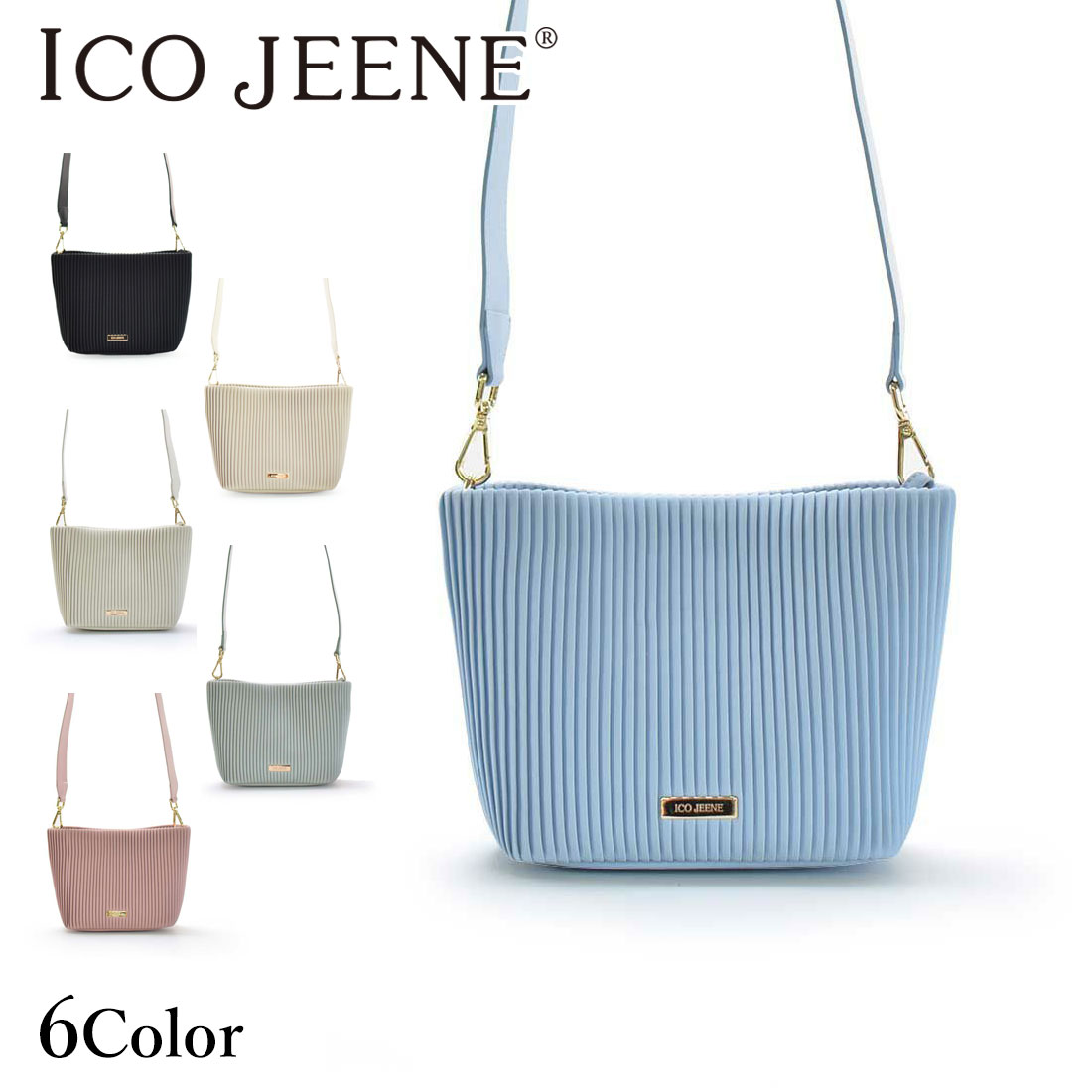 【楽天市場】ICO JEENE プリーツ2wayバッグ レディース 全6色 ONESIZE イコジーニ：バルコス公式ショップ楽天市場店