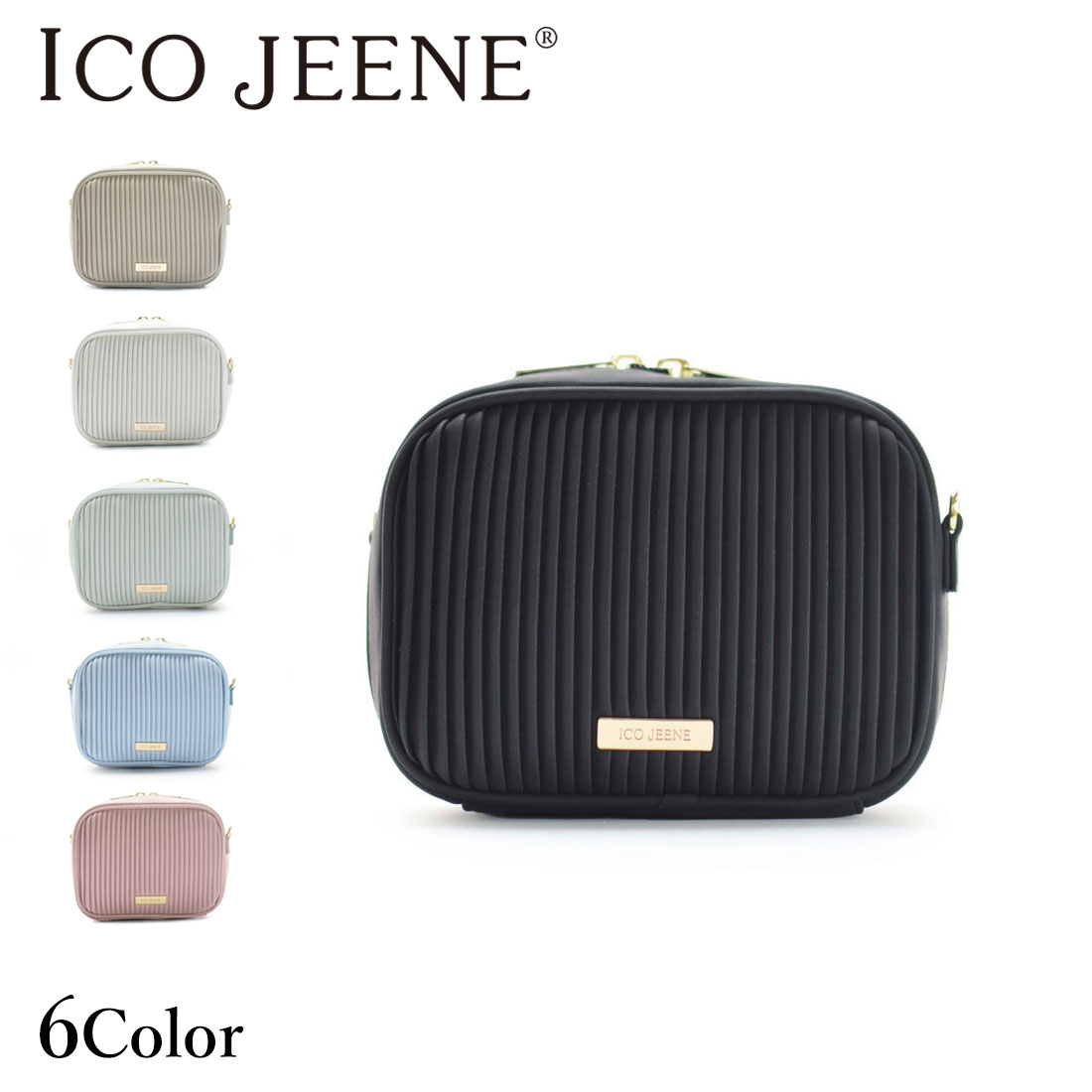 【楽天市場】ICO JEENE プリーツ2wayポーチ レディース 全6色 ONESIZE イコジーニ：バルコス公式ショップ楽天市場店