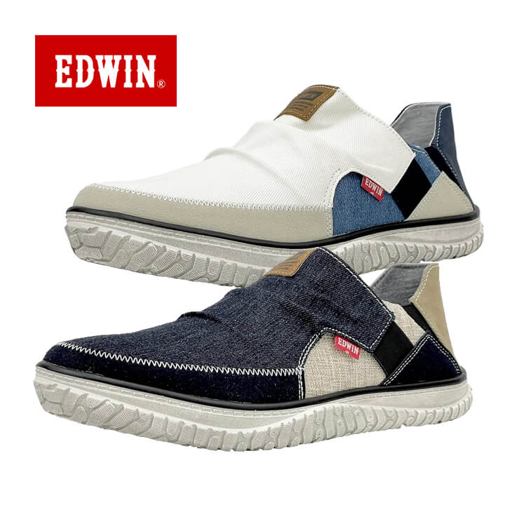【楽天市場】EDWIN エドウィン スリッポンスニーカー メンズ EDW-7745 25cm 25.5cm 26cm 26.5cm 27cm：BARNSNETSHOP