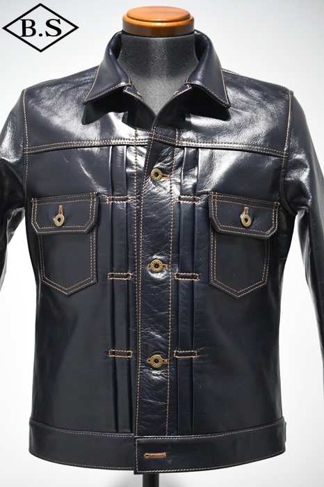 【楽天市場】ワイツーレザー Y’2 LEATHER IB-141 2nd Type Gジャン インディゴホース：BarnStormer3号店