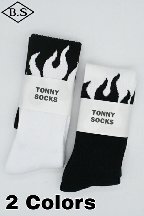 【楽天市場】【期間限定ポイント5倍】トニーソックス TONNY SOCKS ソックス MT08 FLAME Long Length ロング ...