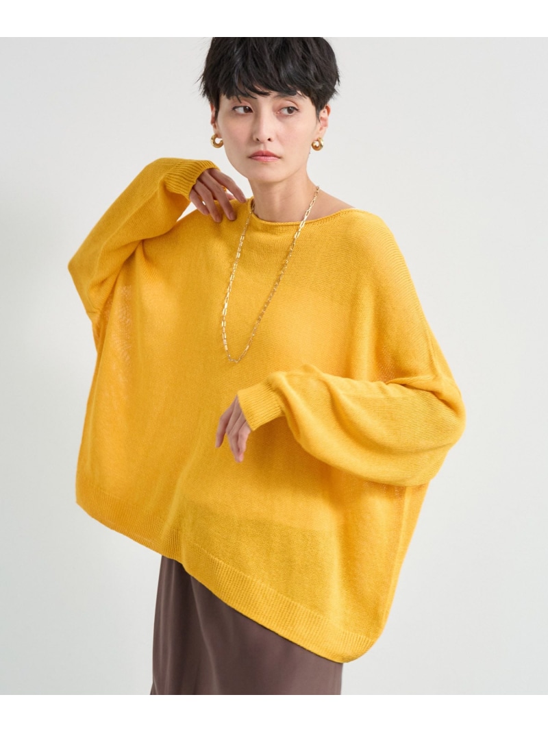 【楽天市場】ライトワイドペーパーニット＜ハンドウォッシャブル＞ BARNYARDSTORM バンヤードストーム トップス ニット イエロー ブラック ホワイト【先行予約】*【送料無料 ...