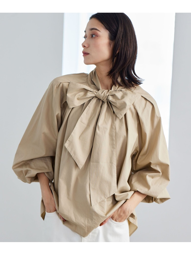 【楽天市場】ボウタイブラウス【オフィス/セレモニー】 BARNYARDSTORM バンヤードストーム トップス シャツ・ブラウス ベージュ ホワイト【先行予約】*【送料無料】[Rakuten ...