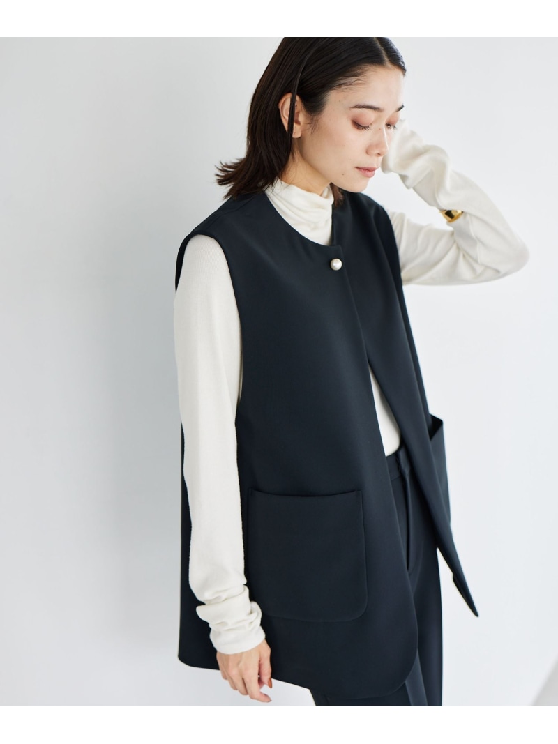 【楽天市場】【SALE／20%OFF】パールポイントベスト＜セットアップ対応＞ BARNYARDSTORM バンヤードストーム トップス ベスト・ジレ ブラック ベージュ【RBA_E】【送料 ...