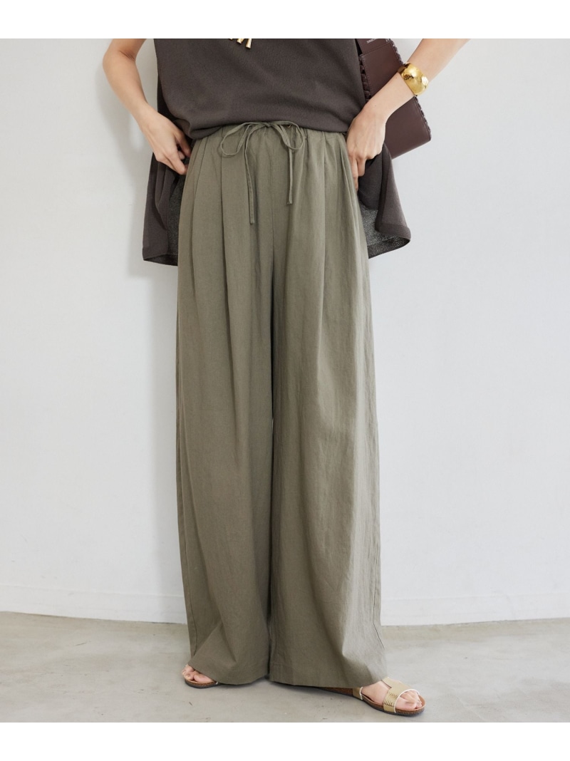 【楽天市場】【SALE／30%OFF】イージーリネンワイドパンツ＜ハンドウォッシャブル＞ BARNYARDSTORM バンヤードストーム パンツ その他のパンツ ブラウン ブラック ベージュ ...