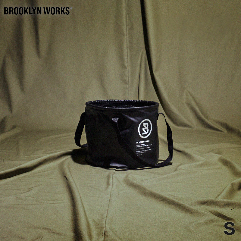 【楽天市場】BROOKLYN WORKS ブルックリンワークス WATERPROOF FOLDING BUSCKET SMALL 防水バケット ...