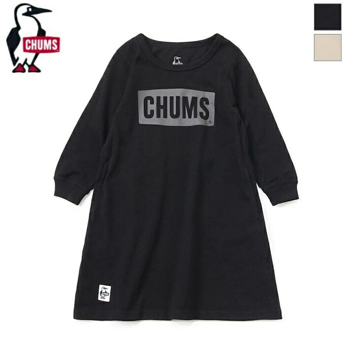 【楽天市場】【SALE 20%OFF】CHUMS チャムス キッズ チャムスロゴブラッシュドロングスリーブTドレス 長袖 ワンピース Kid ...