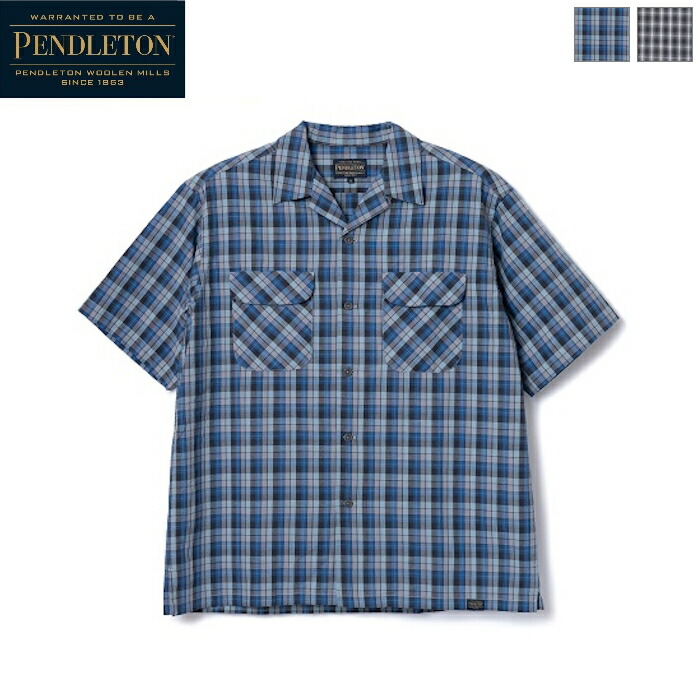 【楽天市場】【SALE 20%OFF】PENDLETON ペンドルトン ユニセックス オープンカラーシャツ SS コットン リネン 半袖 トップス Open Collar Shirt SS ...