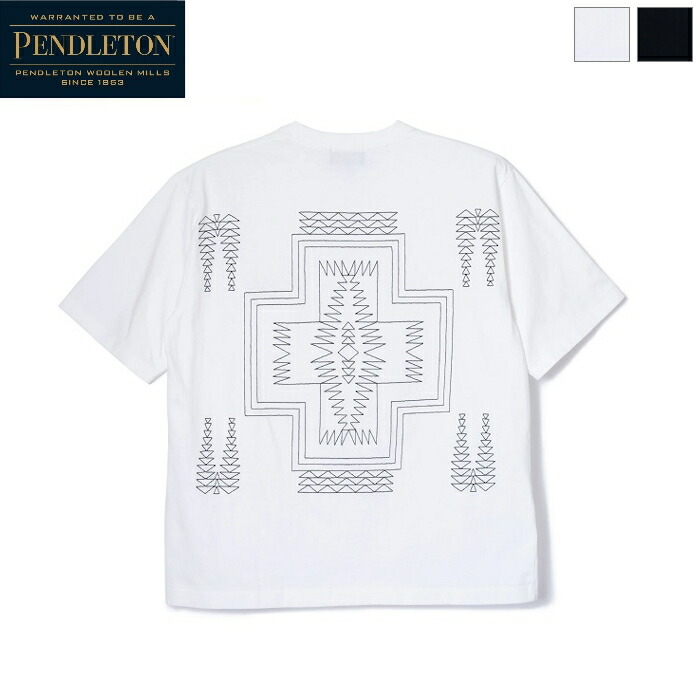 【楽天市場】【SALE 20%OFF】PENDLETON ペンドルトン ユニセックス バックEMBティ 刺繍 半袖Tシャツ トップス カジュアル ストリート Back EMB Tee 5275 ...