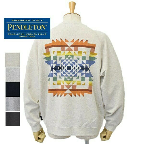 【楽天市場】メンズ レディース PENDLETON ペンドルトン 長袖 クルーネック スウェット バックプリント 裏パイル 3475-3006：倉敷ビッグアメリカンショップ