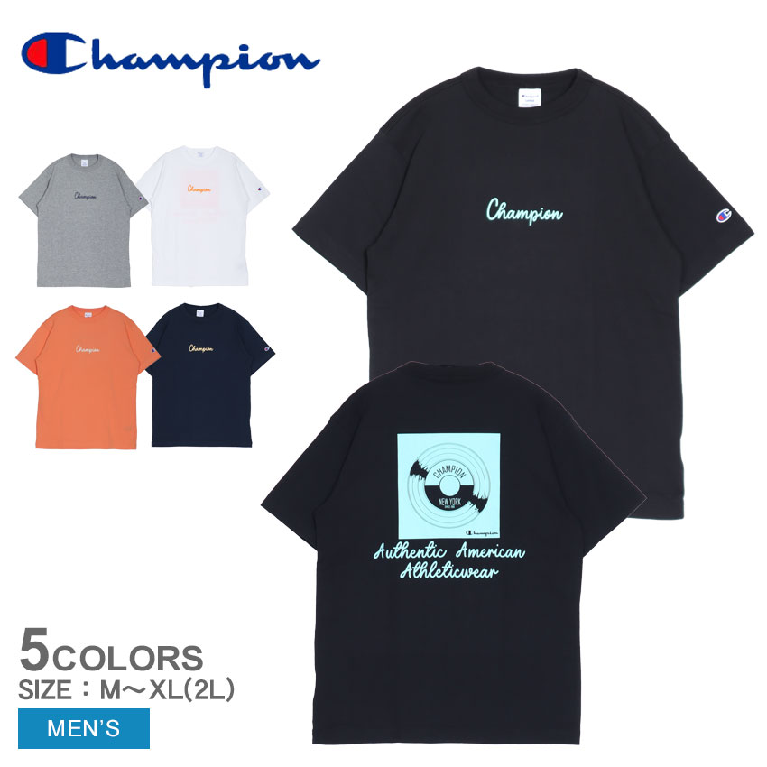 【楽天市場】チャンピオン ベーシック ショートスリーブTシャツ 半袖Tシャツ メンズ ホワイト 白 グレー CHAMPION C3-B341 ...