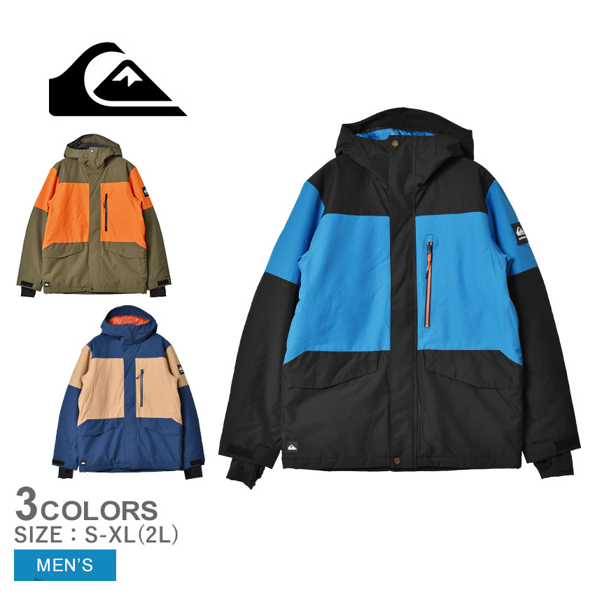 【楽天市場】クイックシルバー MISSION BLOCK JK ジャケット メンズ ブラック 黒 ベージュ QUIKSILVER ...
