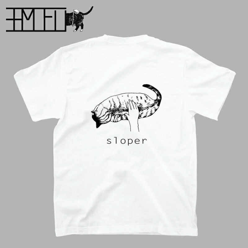 【楽天市場】【 +mofu T01 sloper T-shirt (climbing neko hold) 】 アパレル メンズTシャツ ...