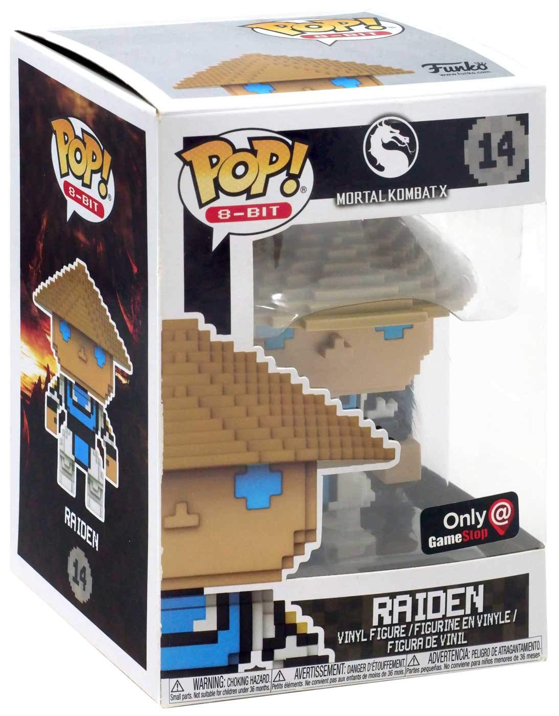 【楽天市場】Funko Raiden Mortal Kombat X 8Bit Pop! ビニールフィギュア #14 GameStop 限定 ...
