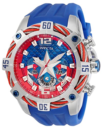 【楽天市場】Invictaインビクタ 33162 Blue Marvel Captain America メンズ Silicone Watch ...