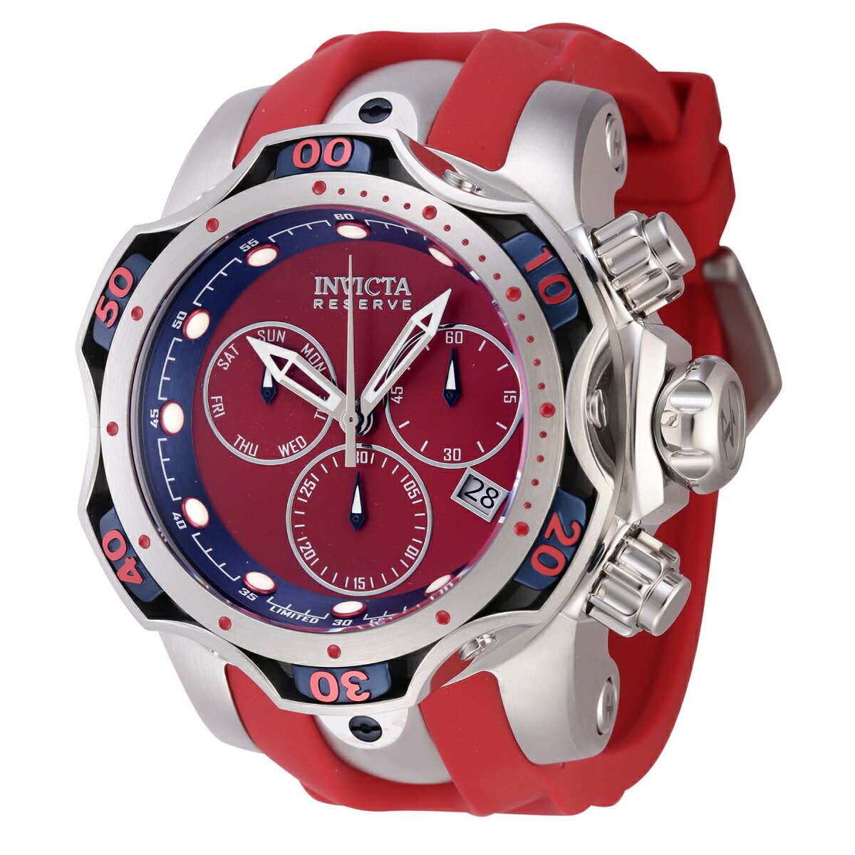 【楽天市場】Invictaインヴィクタ Reserve Venom Swiss Ronda Z60 Caliber メンズウォッチ 52 ...