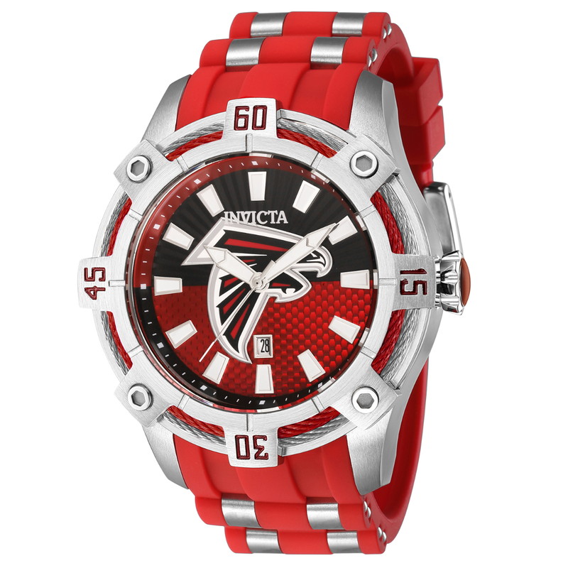 【楽天市場】Invictaインビクタ NFL Atlanta Falcons メンズ腕時計 52mm Steel Red (ZG43326 ...