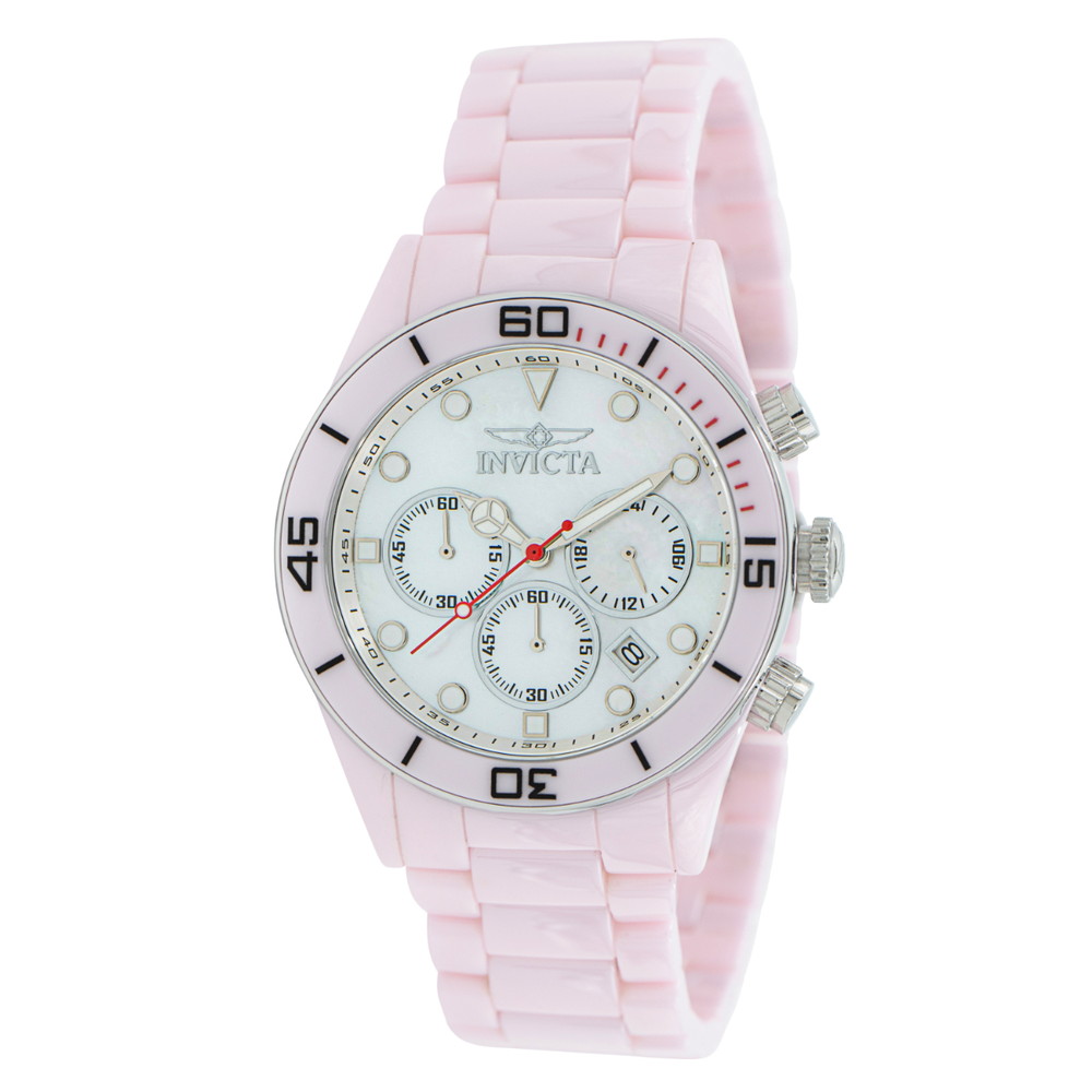 【楽天市場】INVICTAインヴィクタ プロダイバー 耐傷性セラミック メンズ腕時計 マザーオブパール文字盤 42.9mm ピンク 37592 ...