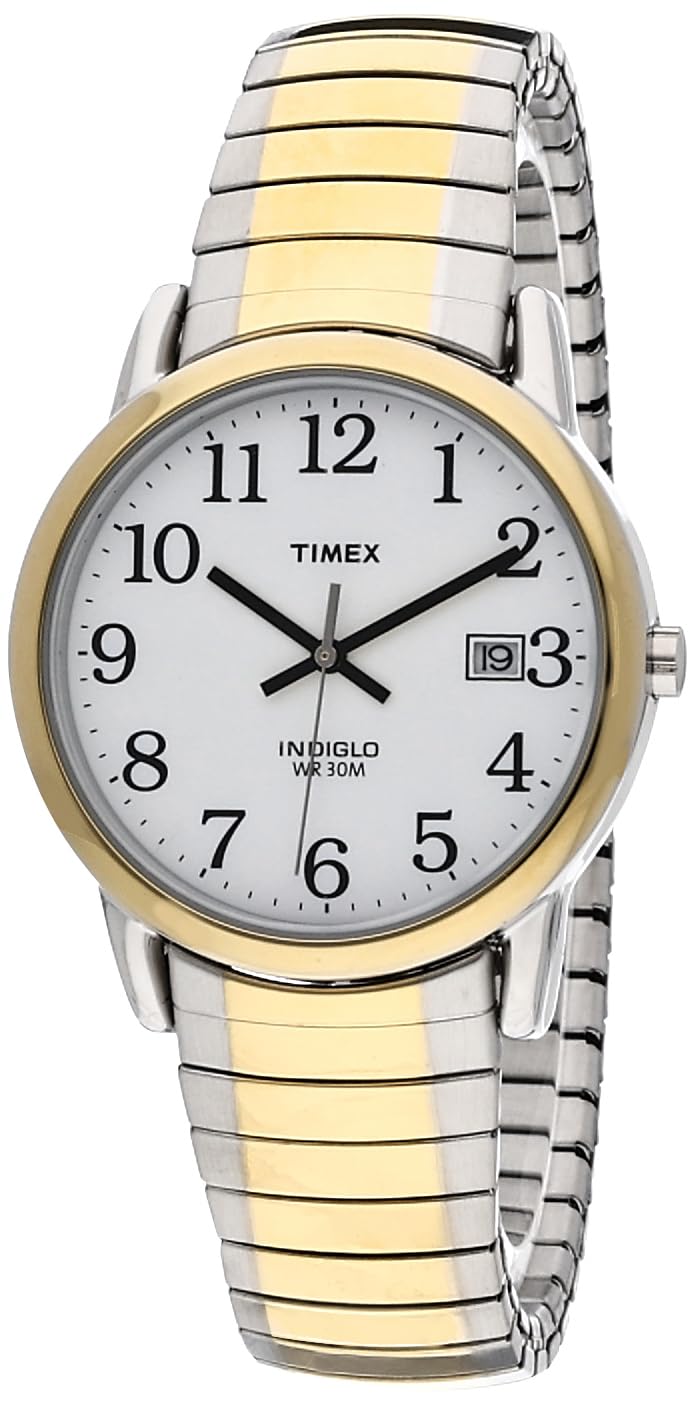 【楽天市場】Timexタイメックス メンズ Modern Easy Reader 40mm Watch TwoTone Case White ...