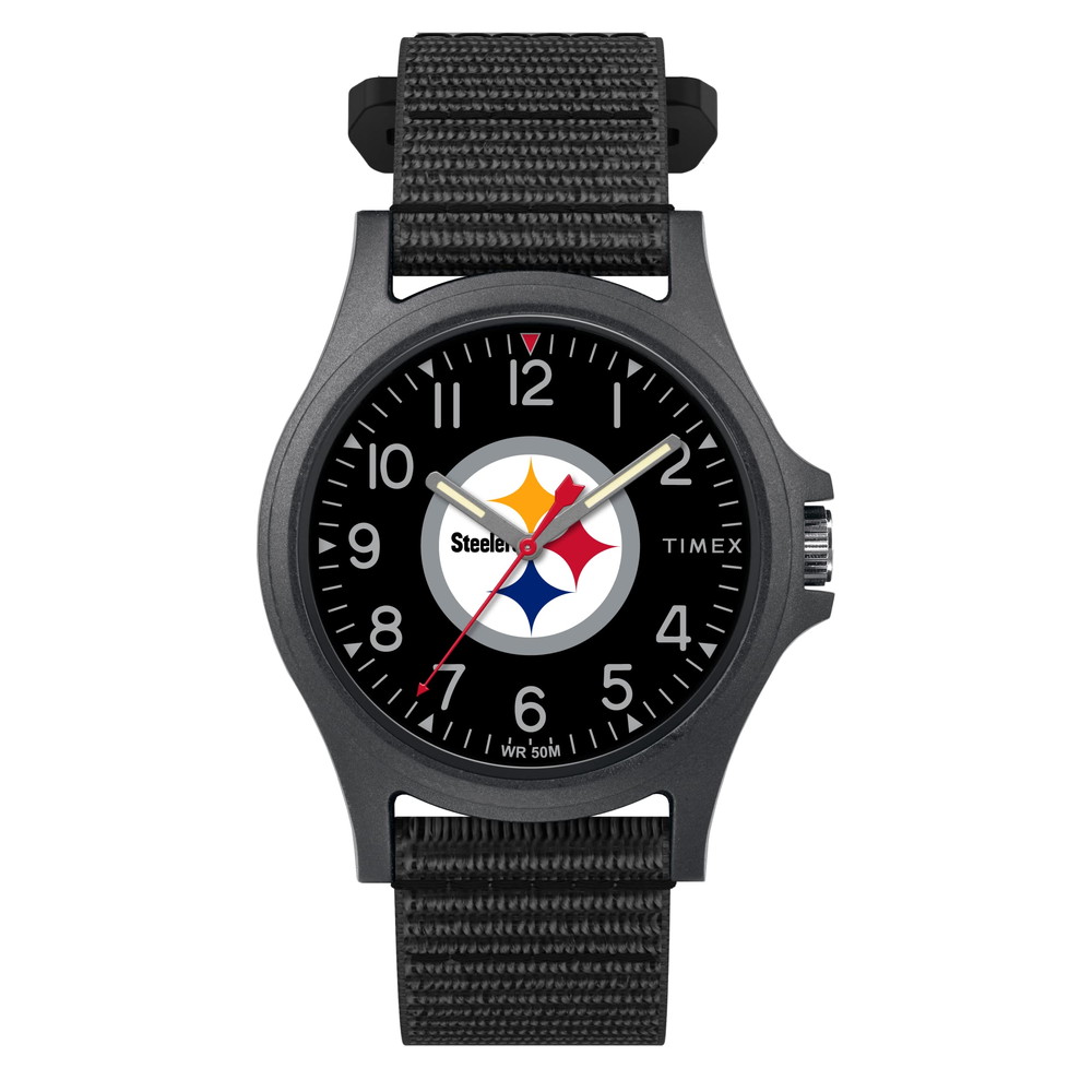 【楽天市場】Timex メンズ NFL プライド 40mm ウォッチ - Pittsburgh Steelers ブラックファストラップ ...