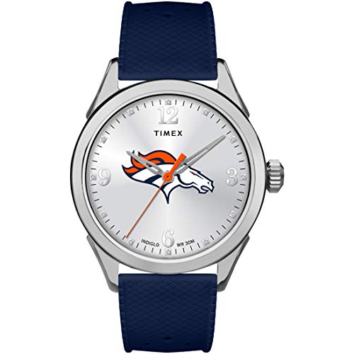 【楽天市場】Tmexタイメックス レディース女性 NFL アテナ 40mm 腕時計ネイビーシリコンストラップ付きデンバーブロンコス：Basqueバスク