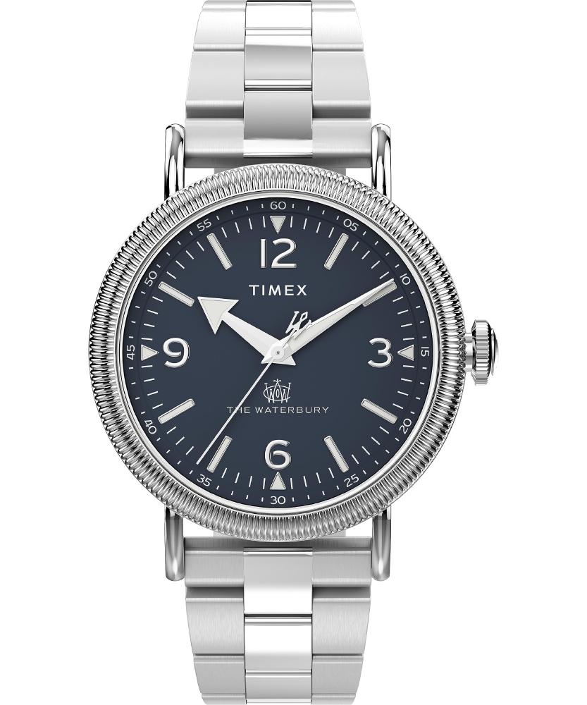 【楽天市場】Timex メンズ Waterbury Traditional 40mm Watch - Stainless Steel ...