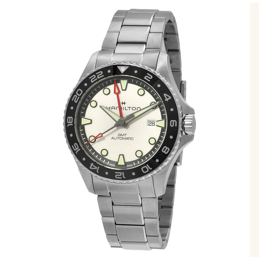 【楽天市場】Hamiltonハミルトン カーキ ネイビー GMT オートマチック シルバーダイヤル ウォッチ H82555150：Basqueバスク