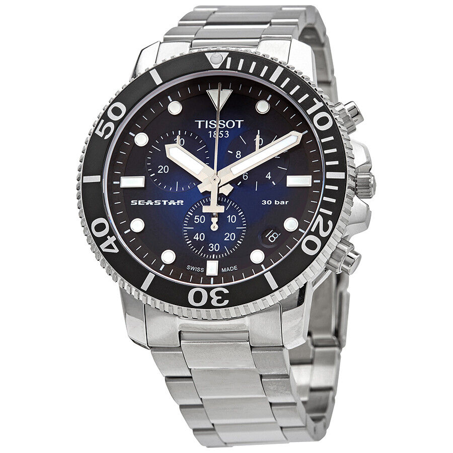 【楽天市場】Tissotティソ シースター 1000 クロノグラフ クォーツ メンズウォッチ T1204171104101：Basqueバスク