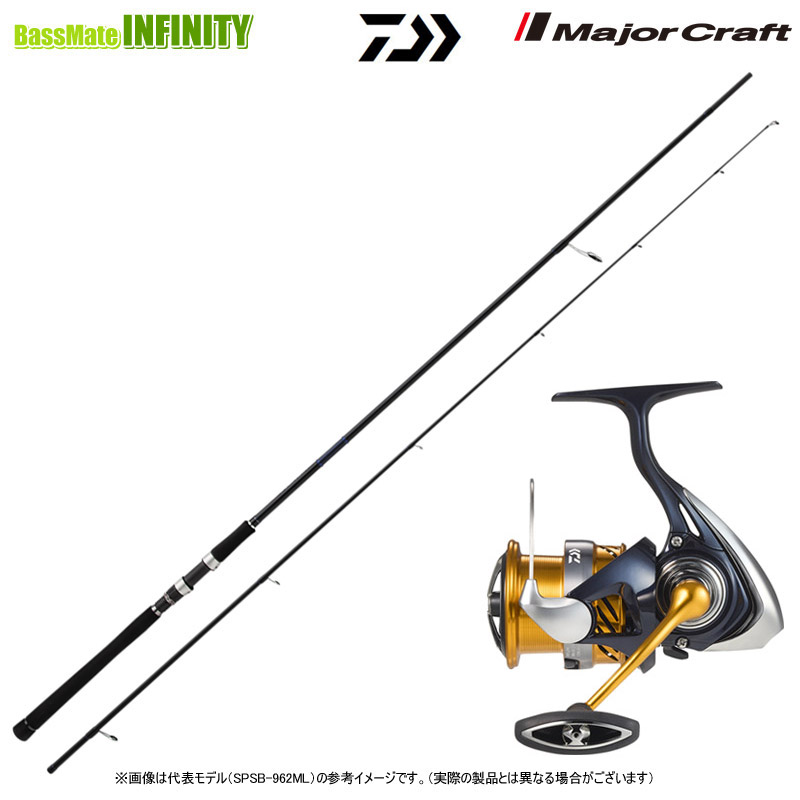 【楽天市場】【シーバス(ショア)入門セット】 【フロロリーダープレゼント！】メジャークラフト 24 ソルパラ SPSB-902ML＋ダイワ 24 レブロス LT3000-CXH：釣具のバス ...