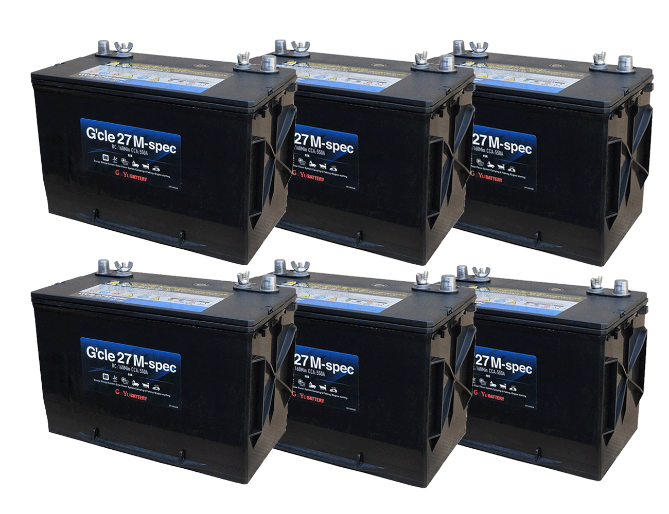 【楽天市場】G&Yu[ジーアンドユー] 新ディープサイクルバッテリー G'cle27M-spec《お得な6個セット》（ACデルコ M27MF ...