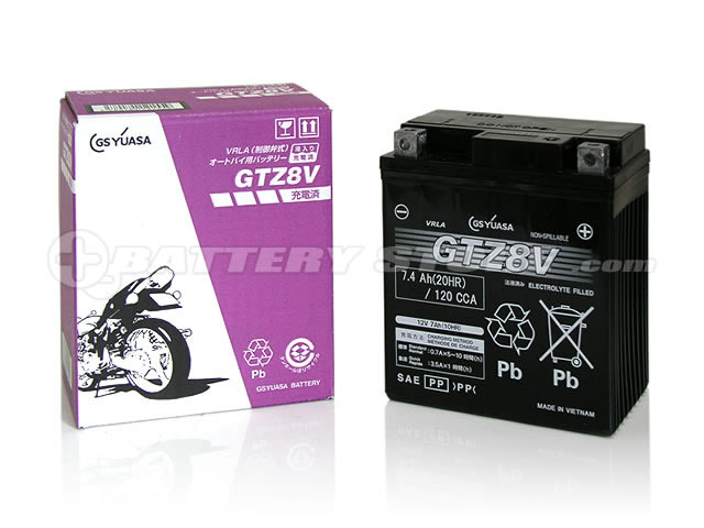 【楽天市場】GTZ8V【バイクバッテリー】 GSユアサ（YUASA）【長寿命・保証書付き】多くの新車メーカーに採用される信頼のバッテリー ...