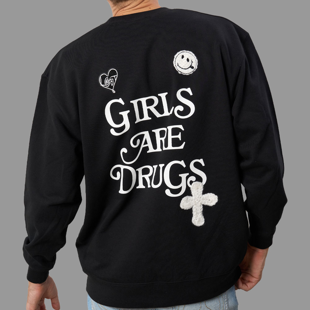 【楽天市場】STUD MUFFIN スタッドマフィン 10ozコットン裏毛パイル girls are drugsシークインスエットシャツ ...