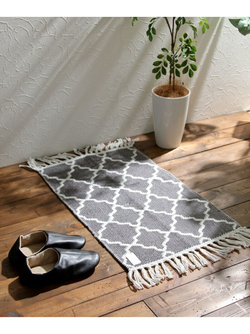 【楽天市場】【SALE／50%OFF】BFモロッカンMAT45*70 BAYFLOW ベイフロー インテリア・生活雑貨 その他のインテリア・生活雑貨 グレー ブルー【RBA_E ...