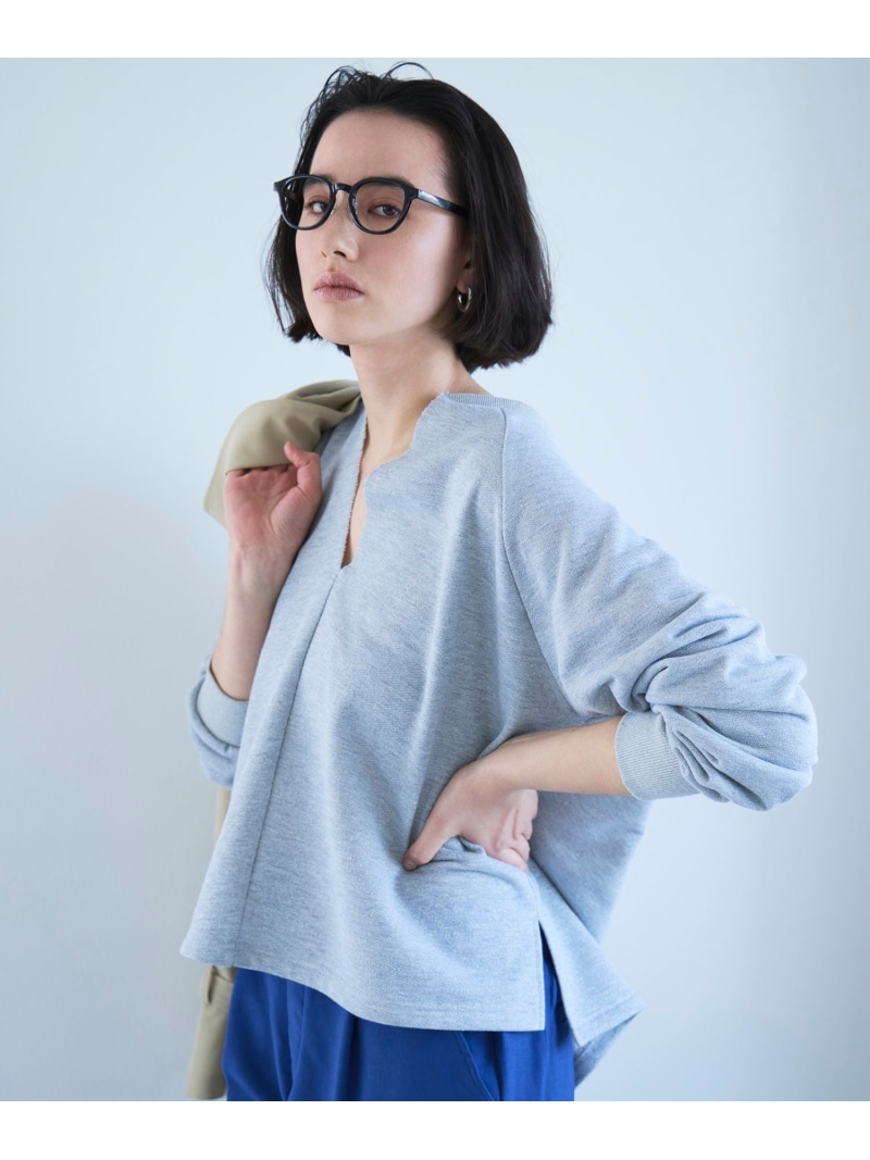 【楽天市場】[抜け感のある深Vネック]キーネックラメプルオーバー BAYFLOW ベイフロー トップス カットソー・Tシャツ ブラック ピンク グレー【送料無料】[Rakuten ...