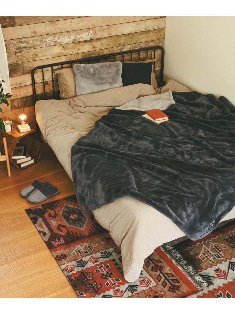 【楽天市場】BFファーボアブランケットL 138×204 BAYFLOW ベイフロー インテリア・生活雑貨 ブランケット・ひざ掛け グレー【送料無料】[Rakuten Fashion]：BAYFLOW