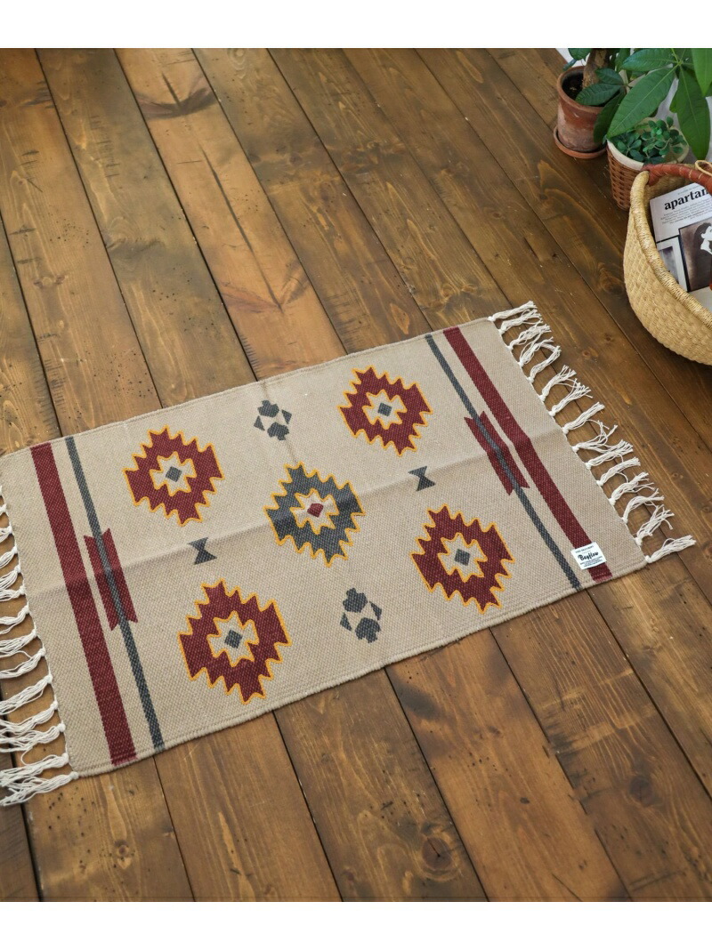 【楽天市場】【SALE／50%OFF】(U)BFステッチPT45*70 BAYFLOW ベイフロー インテリア・生活雑貨 カーペット・ラグ・マット ベージュ ホワイト【RBA_E ...