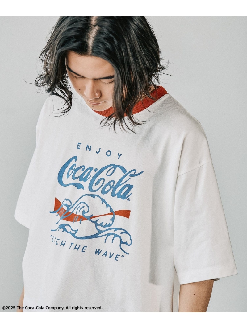 【楽天市場】【Coca-Cola/BAYFLOW】USAコットンリンガー半袖Tシャツ BAYFLOW ベイフロー トップス カットソー・Tシャツ ネイビー ホワイト【送料無料】[Rakuten ...
