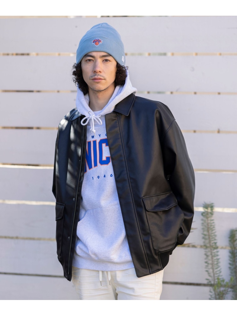 【楽天市場】フェイクレザーA2ジャケット BAYFLOW ベイフロー ジャケット・アウター ブルゾン・ジャンパー ブラック【送料無料】[Rakuten Fashion]：BAYFLOW