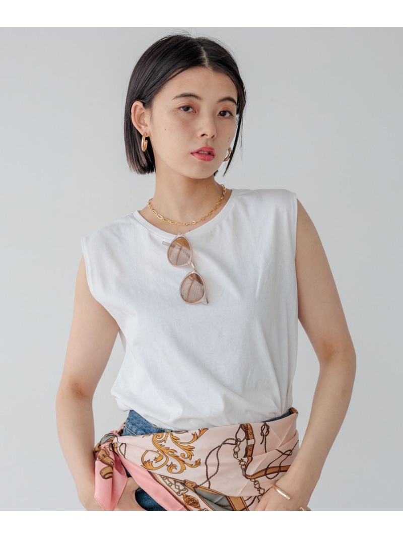 【楽天市場】[接触冷感/汗臭・汗ジミ軽減]コンパクトファンクションノースリーブT BAYFLOW ベイフロー トップス カットソー・Tシャツ ホワイト ブラック ブラウン[Rakuten ...