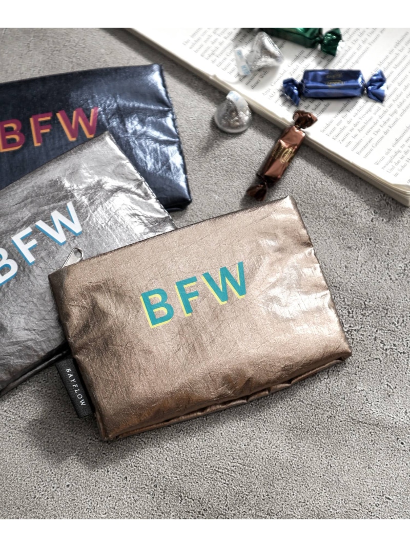 【楽天市場】BFメタリックポーチS BAYFLOW ベイフロー 財布・ポーチ・ケース ポーチ ゴールド シルバー ネイビー[Rakuten Fashion]：BAYFLOW