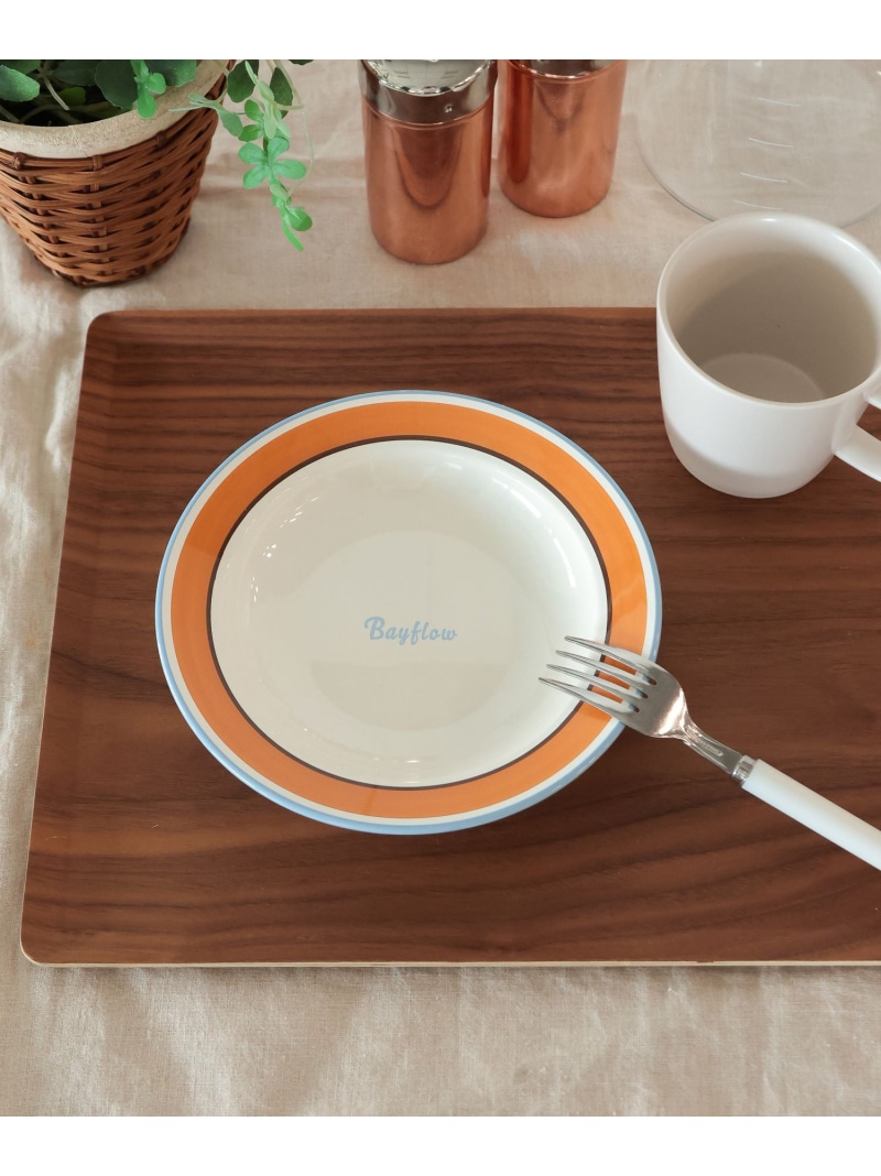【楽天市場】BFダイナープレート18cm BAYFLOW ベイフロー 食器・調理器具・キッチン用品 食器・皿 ブルー オレンジ[Rakuten Fashion]：BAYFLOW